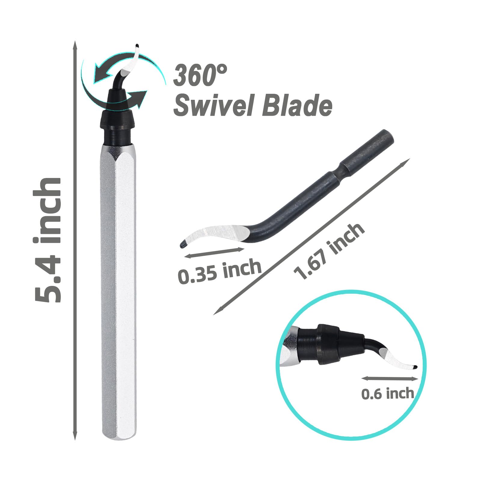 Mua Swivel Deburring Tool with 10 Extra High Speed Steel Mixed Blades ...
