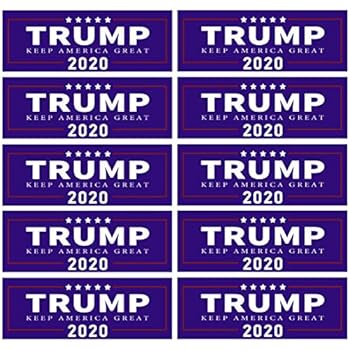 Amazon.com: StickerPirate Oval Car Magnet Trump 2020 Trump Make ...
