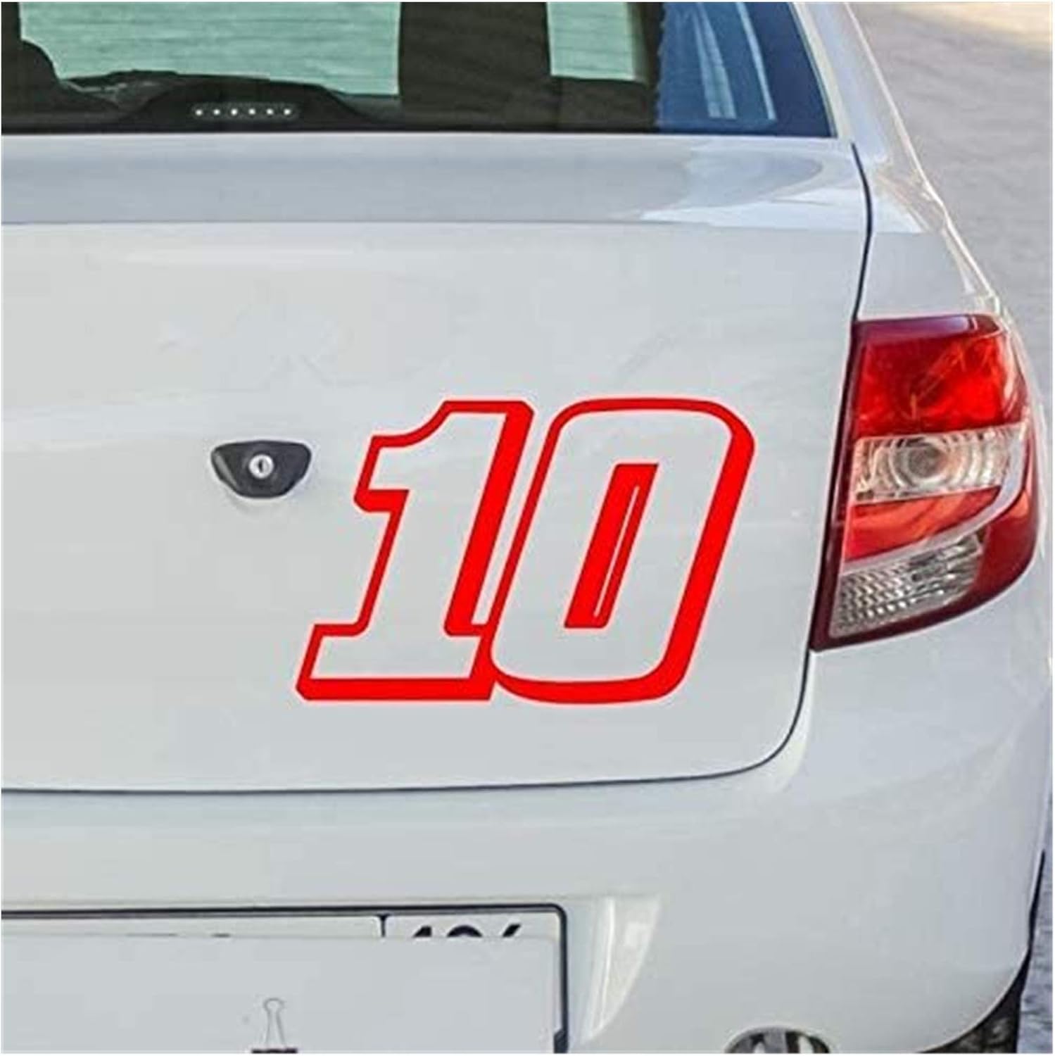 Stickers Car Stickers Accessories Racing Number 10 Helmet Decals Car ...