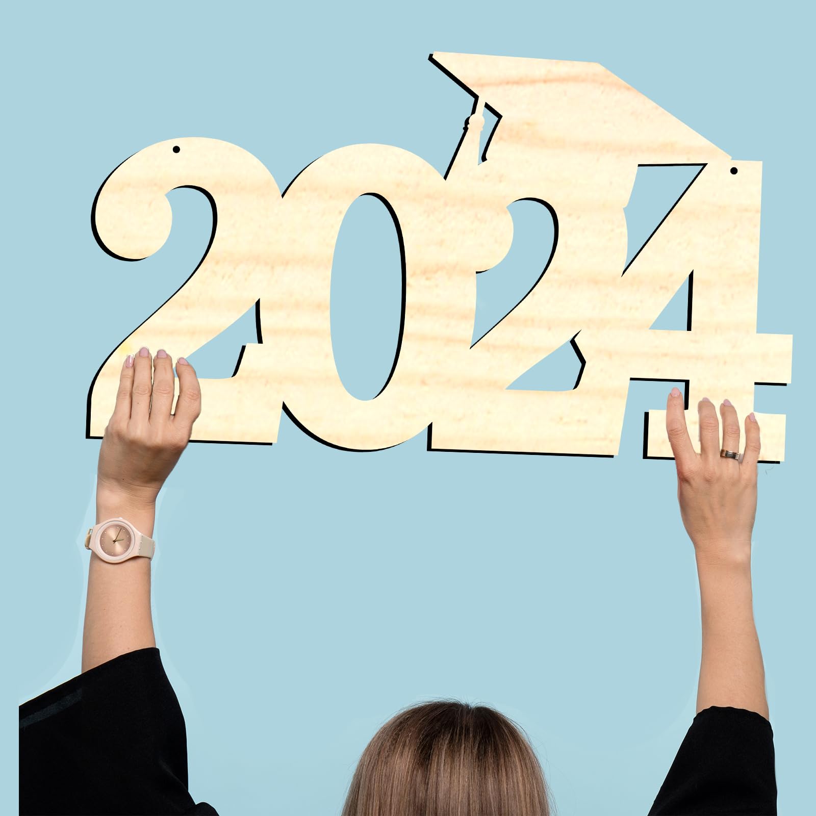 Class of 2024 Wooden Sign Senior Ornament 2024 Graduation Photo Props ...