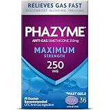 Amazon.com: Phazyme Maximum Strength Gas and Bloating Relief, 250 mg ...