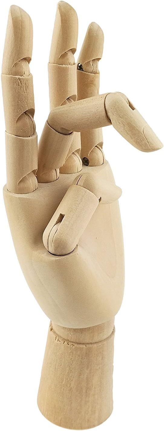 Artist Wood Hand Model Hand Manikin Adjustable Wooden Mannequin Hand ...