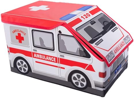 Ambulance Collapsible Toy Storage Box and Closet Organizer for Kids ...