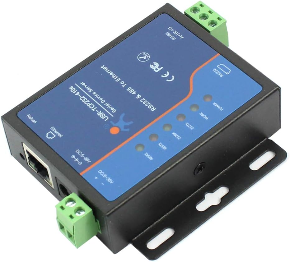 USRIOT USR-TCP232-410 S Terminal Alimentation RS232 RS485 TCP/IP Converter Serial Ethernet ...