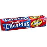 Amazon.com: Saran Cling Plus Plastic Wrap, 200 Sq Ft, 1 Count (Pack of ...