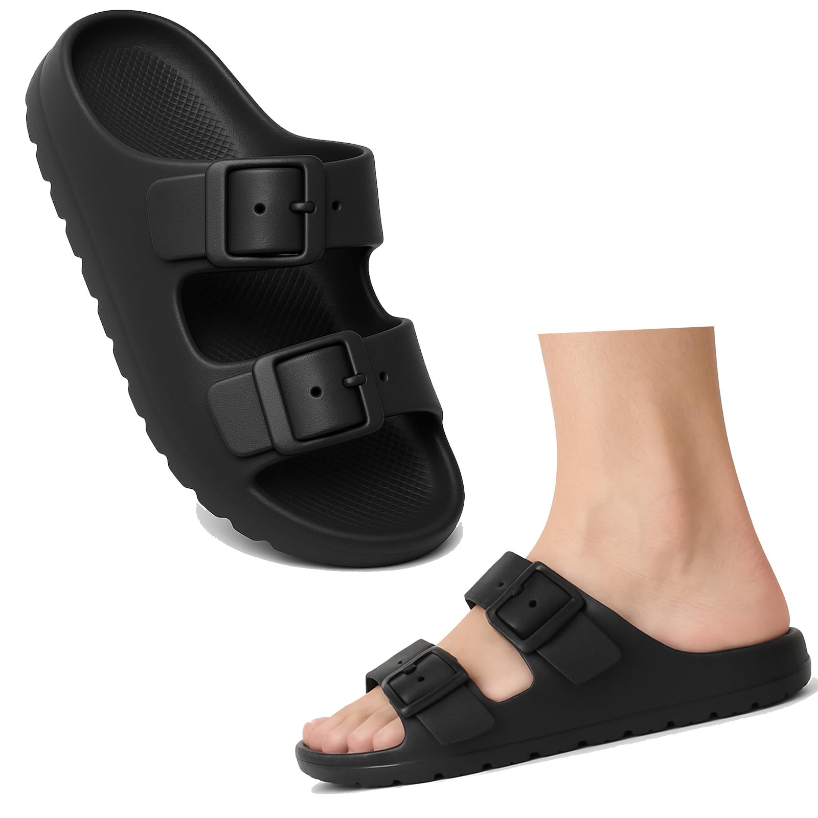 Trailvia Comfortable Footbed Sandals for Men & Women – Adjustable ...