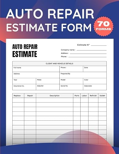 Printable Home Repair Estimate