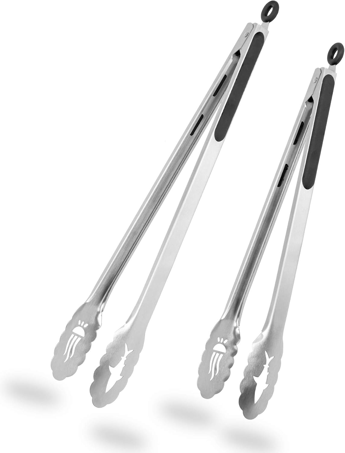 Shark BBQ Long Kitchen Tongs - 2 Pack - Heavy Duty - Good for Barbecue ...