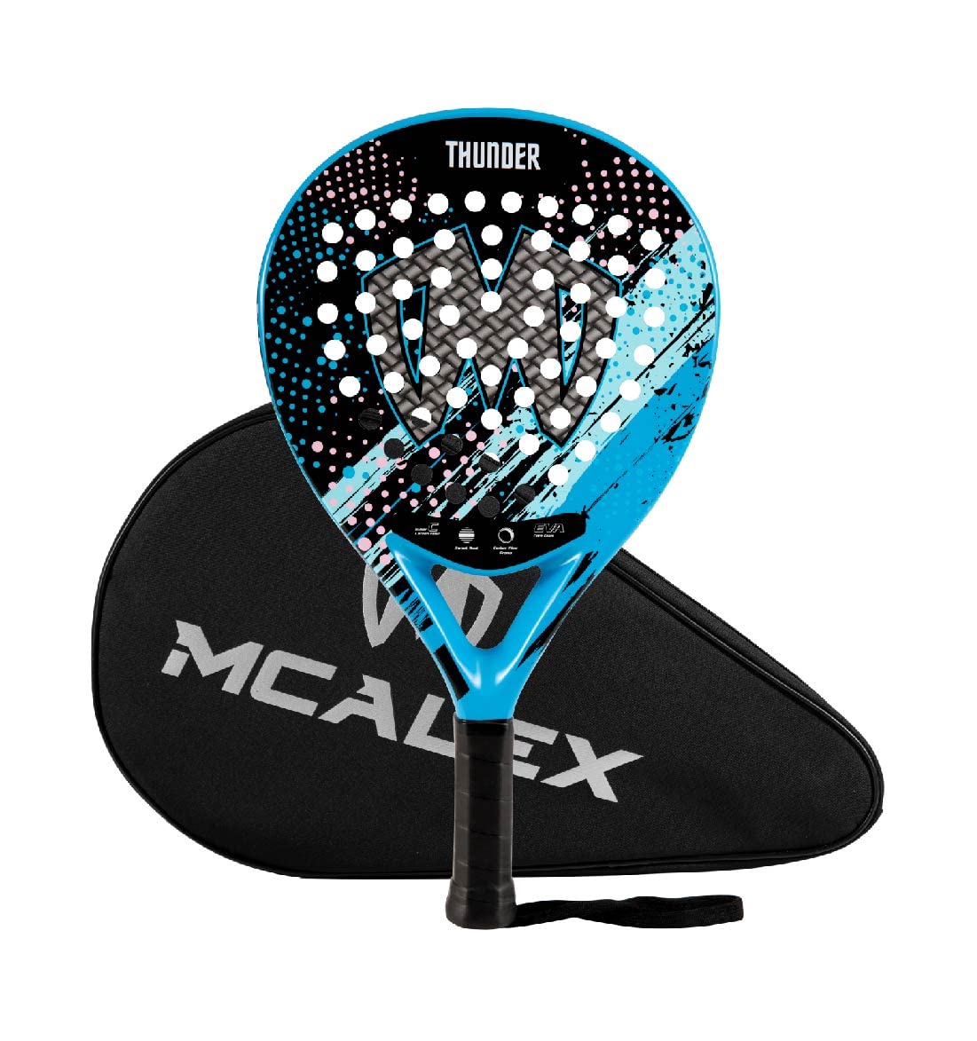 Mua MCALEX Padel Racket, POP Tennis, Carbon Fiber Face with EVA Memory ...