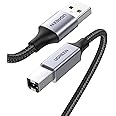 Amazon.com: UGREEN USB Printer Cable, 10 FT USB 2.0 A-Male to B-Male ...