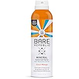 Amazon.com: Bare Republic Mineral Sunscreen & Sunblock Spray, Skin Care ...