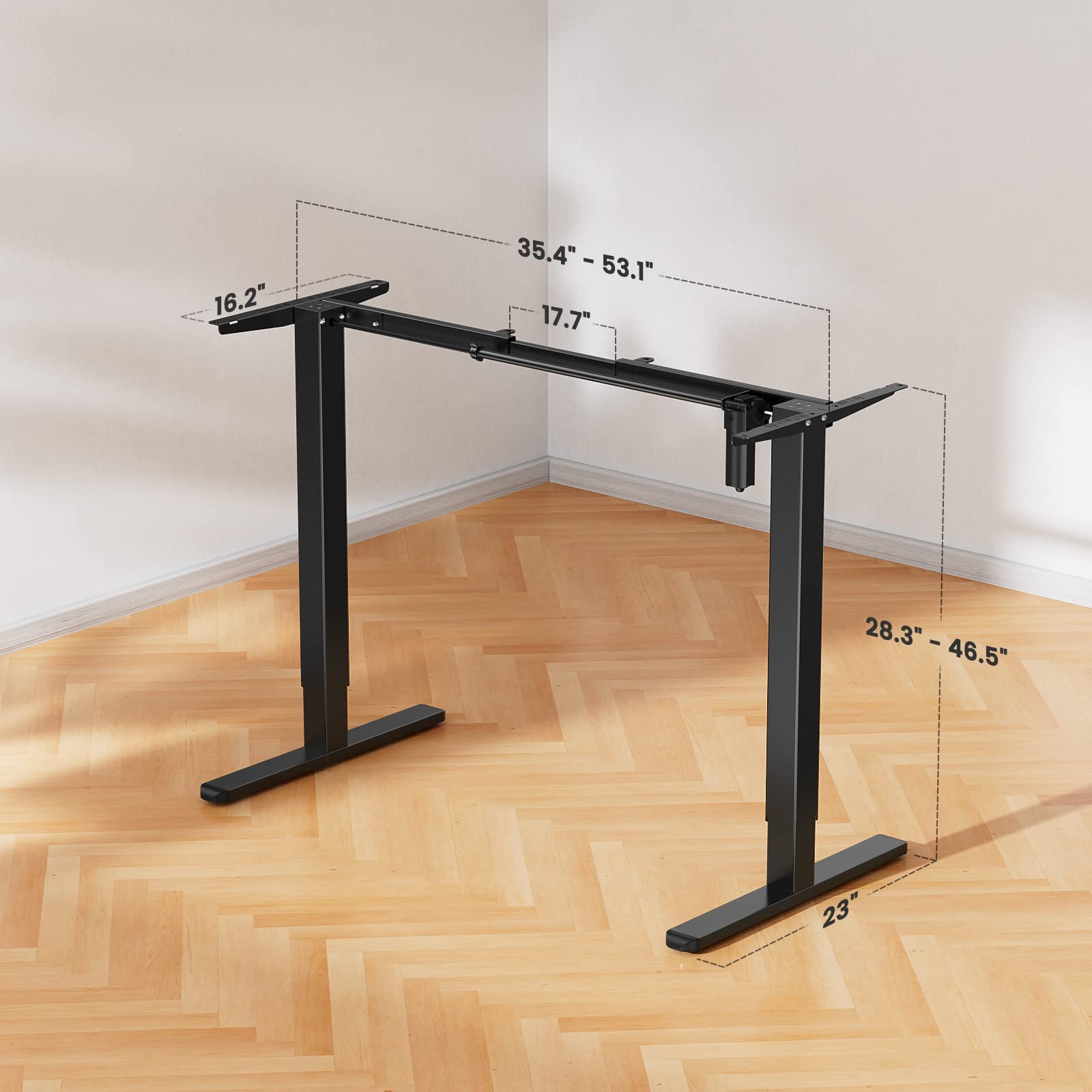 Mua Electric Stand up Desk Frame Height Adjustable Table Legs Sit Stand ...