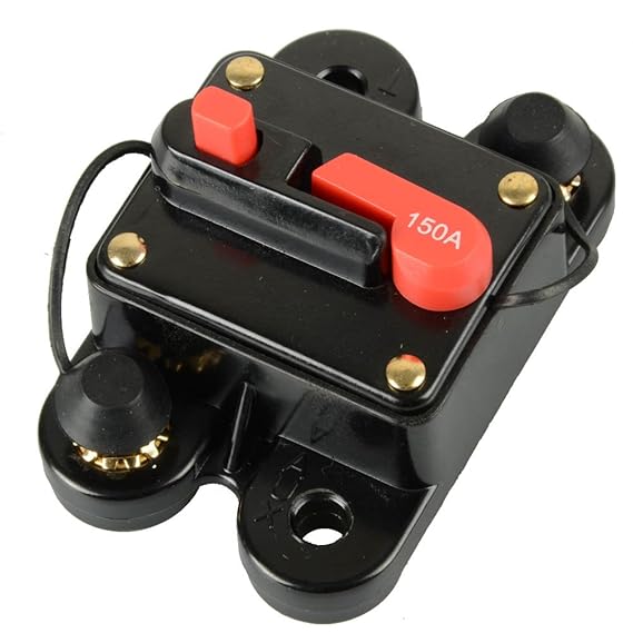 Amazon.com: Automotive Circuit Breaker,12V-24V DC 150A Car Audio ...
