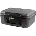 SentrySafe 1200 Fireproof Box with Key Lock, 0.18 Cubic Feet, Black ...