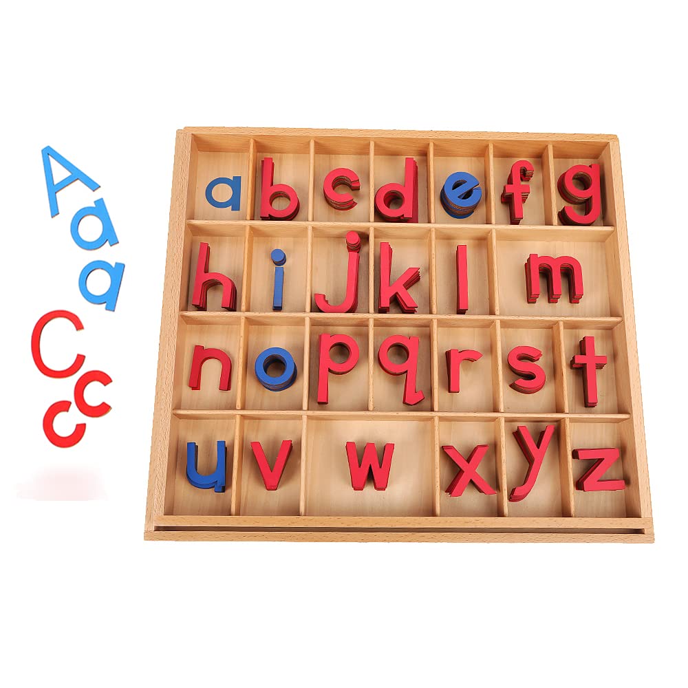 JE JOUE Montessori Letter Work Learning Materials Wooden Small moveable ...