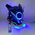 Amazon.com: Fudaole Punk Cosplay Mask For Adult,LED Mask,Futuristic ...