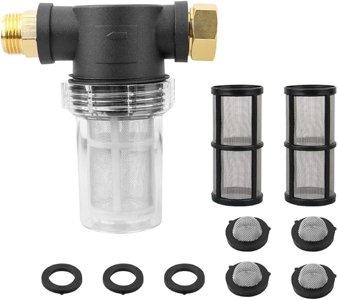 Amazon.com: Sooprinse Garden Hose Inlet Filter for High Pressure Washer ...