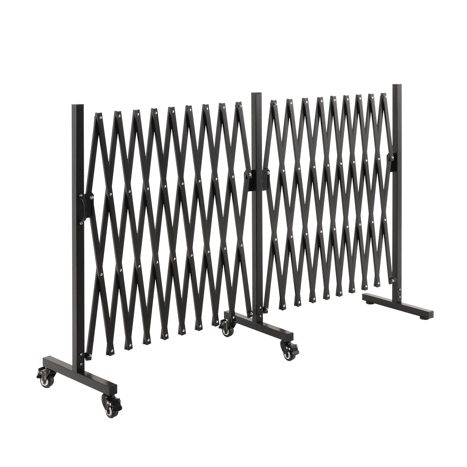SMONTER Expandable Barricade Gate, 200" Metal Safety Barrier Gate with ...