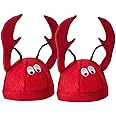 Amazon.com: NA1 2 Pieces Crab Hat Costume Fancy Hat Dress Up Theme ...