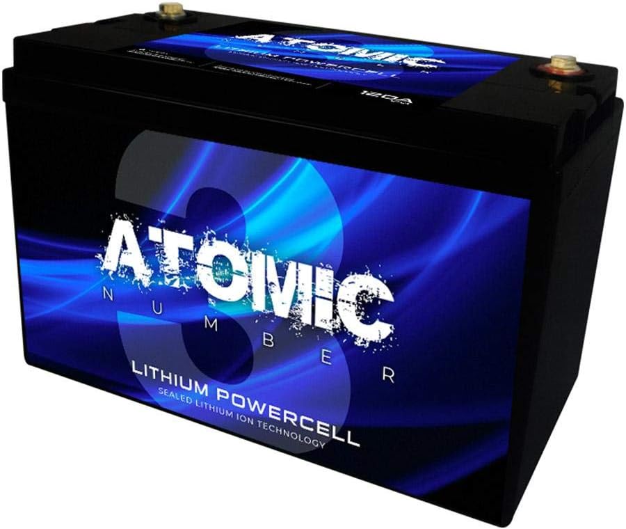 Amazon.com: Atomic Number 3 120A Battery 12 Volt Deep Cycle Lithium Ion ...