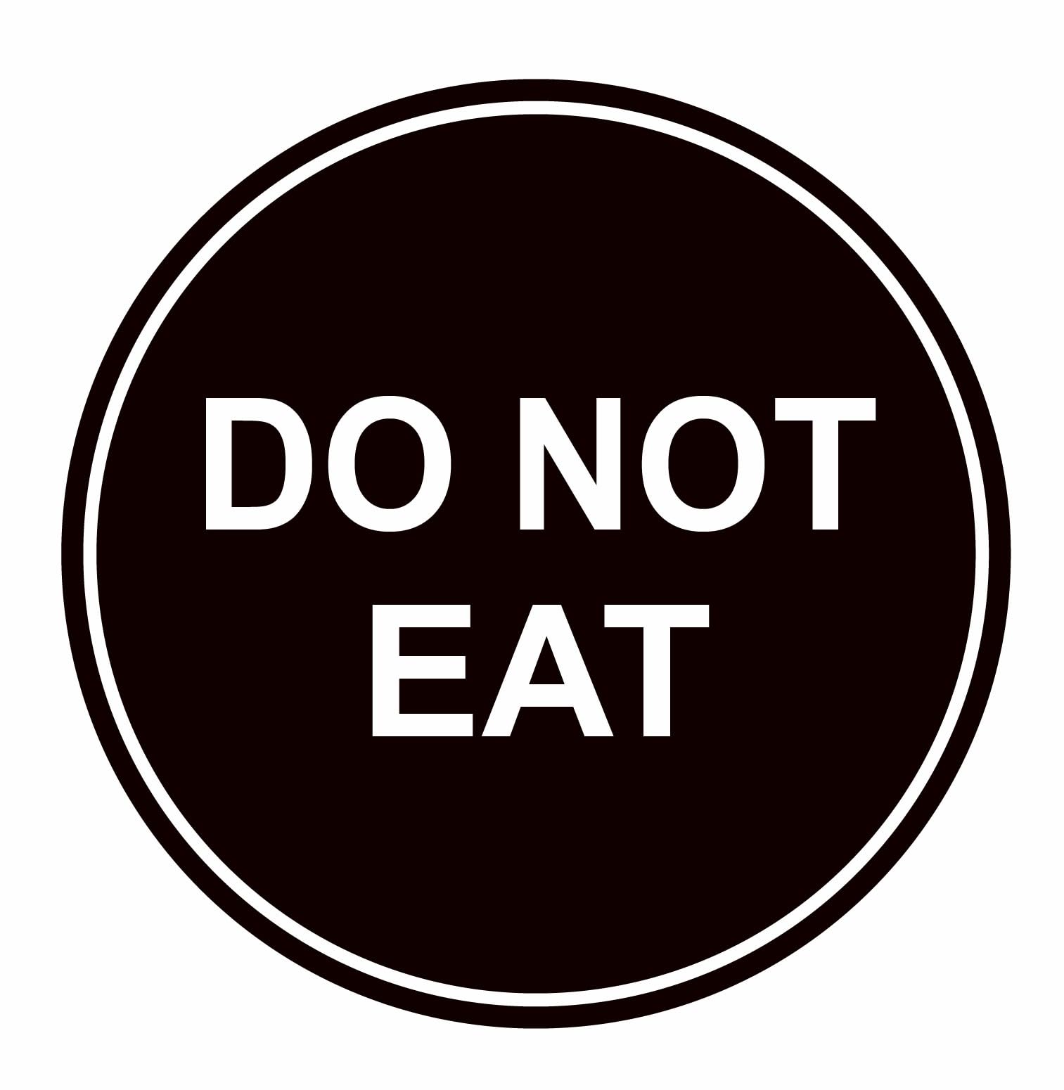 Mua Do Not Eat Warning Sticker,1.5inch 300pcs Black Do Not Eat Warning ...