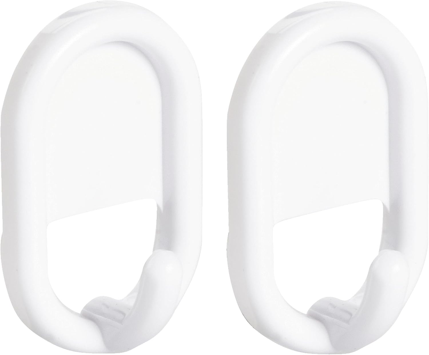 InterDesign 14201 White Self Adhesive Hook 2 Count - - Amazon.com