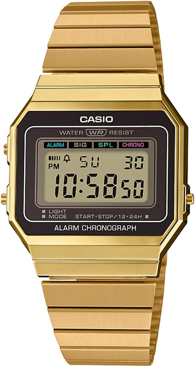 Buy Casio Vintage Series Digital Gold Dial Unisex-Adult Watch-D198 at ...