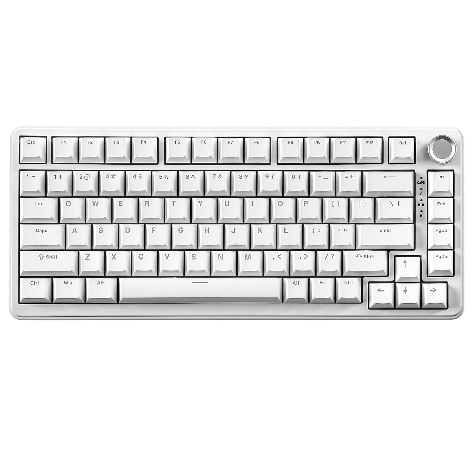 YUNZII B75 Mechanical Keyboard,75% Layout with Knob,Hot Swappable RGB ...