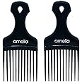 Amazon.com : 7in Plastic Pick Comb, pack of 2 : Beauty & Personal Care