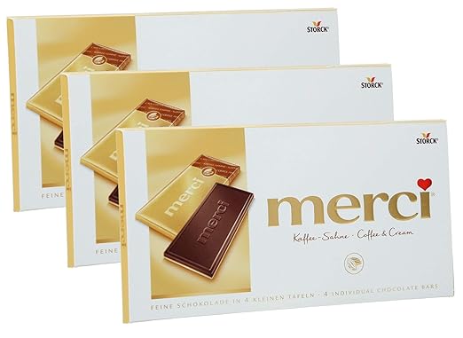 merci Tafel Kaffee-Sahne, 3er Set (3 x 100g Tafeln): Amazon.de ...