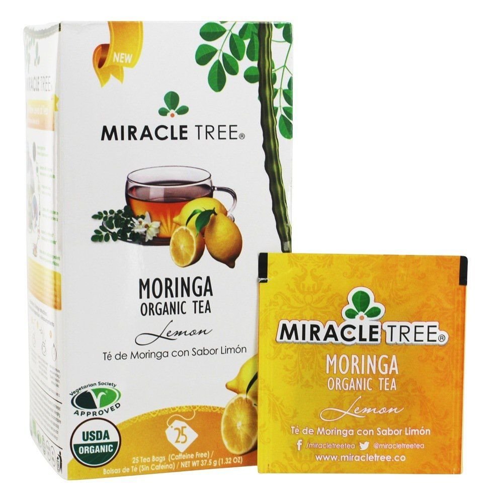 Amazon.com : Miracle Tree Organic Ginger Moringa Superfood Tea 25 ct ...