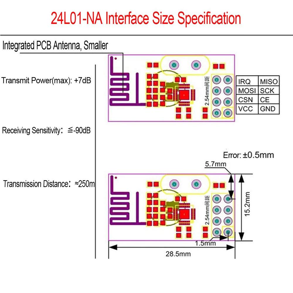 Mua NEW 12pcs NRF24L01+ 2.4GHz Arduino Wireless RF Transceiver Module ...