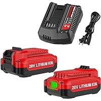 Amazon.com: Energup 2Pack Replacement Craftsman V20 Craftsman 20V Lithium Battery and Charger ...
