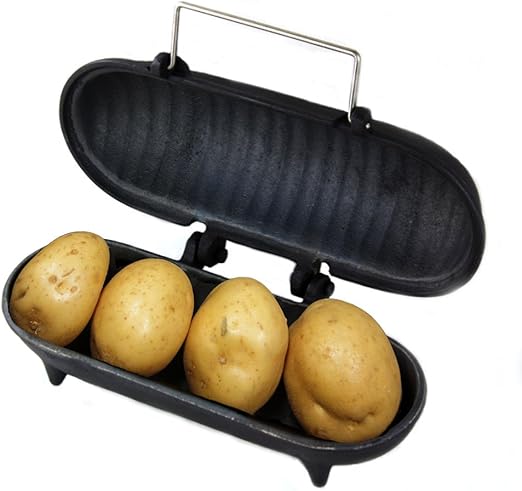 Cast Iron Large Baked Potato Cooker: Amazon.co.uk: Kitchen & Home