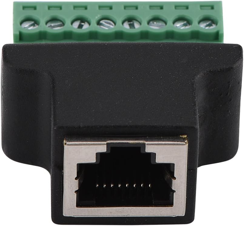 Tonysa RJ45 screw terminal adapter, DVR Ethernet connector RJ45 female ...