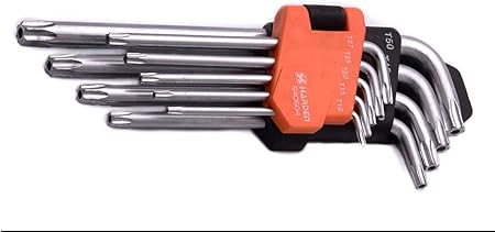 HARDEN torx Security Tamper Proof Allen Key Set 9 pcs, Medium Length ...