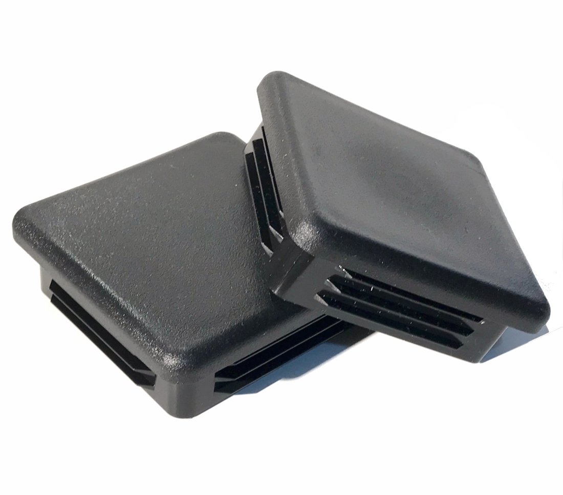 (Pack of 2) 3" X 3" - 76 X 76 MM Square Plastic Plugs | 10-14 Ga - (for ...