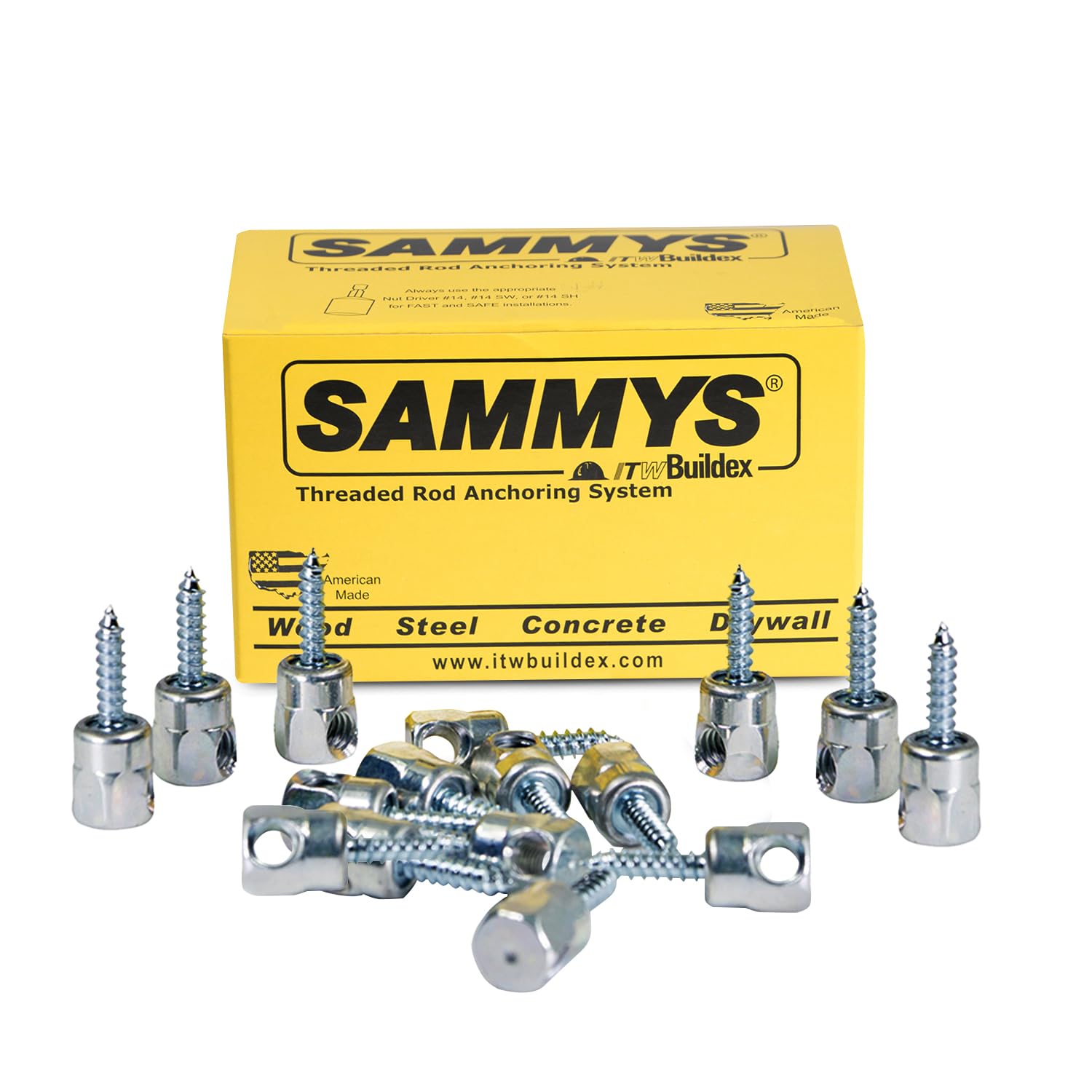 Mua Sammys 8020957-25 1/4 x 1'' Horizontal Rod Anchor Super Screw with ...