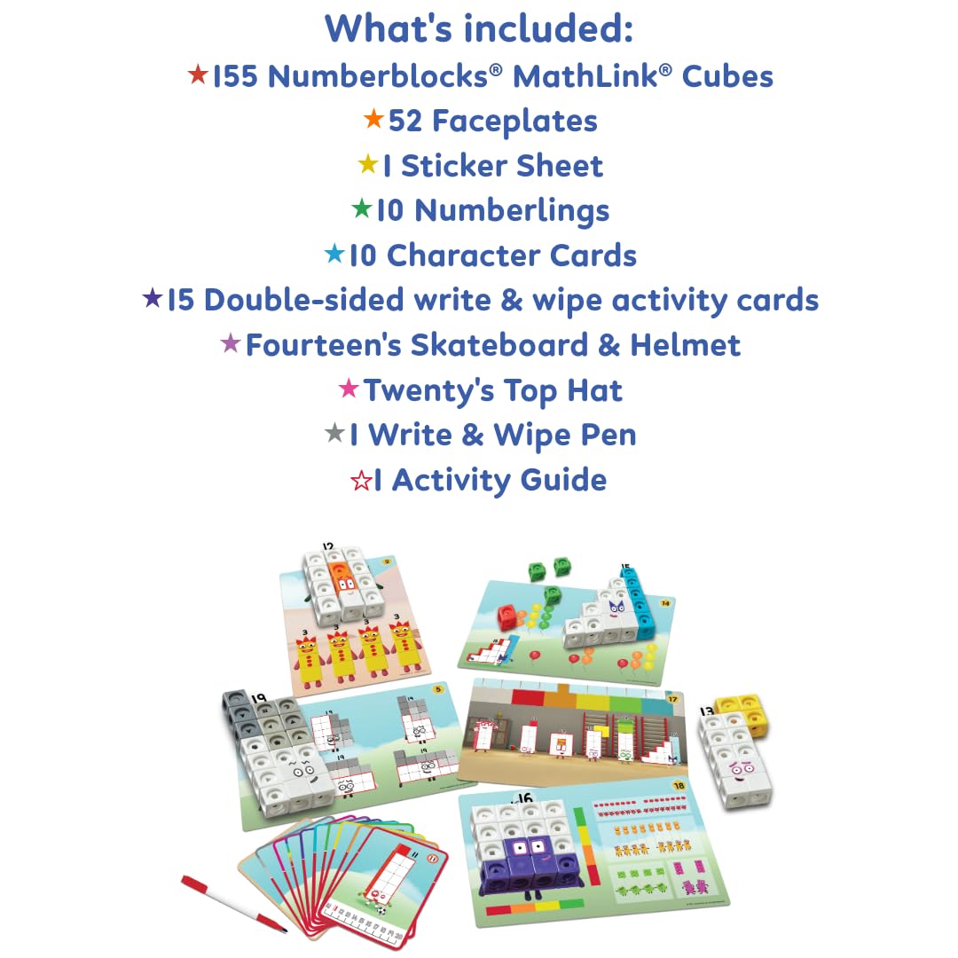 Mua Learning Resources MathLink Plug-in Cube Number Blocks 11-20 ...