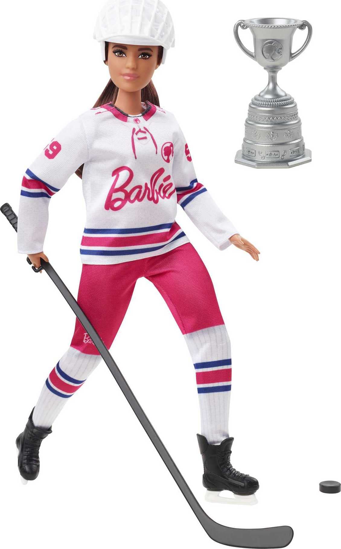 Mua Barbie Winter Sports Hockey Player Brunette Doll, Curvy Shape (12 ...