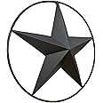 Amazon.com: Black BARN Star Twisted Rope Ring Metal Lone Star Western ...