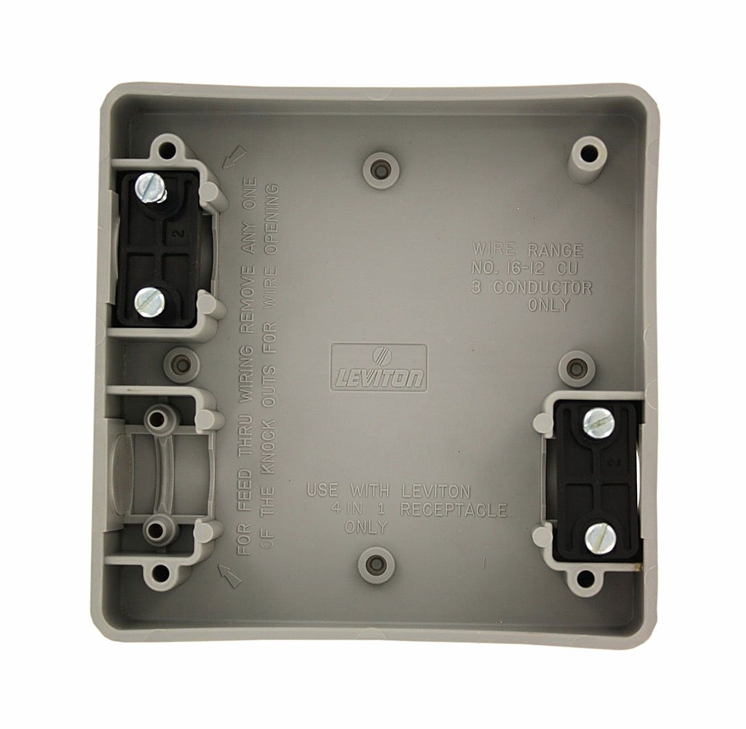 Leviton 4254-GY Four-In-One Portable Box. To Be Used Only with Catalog ...