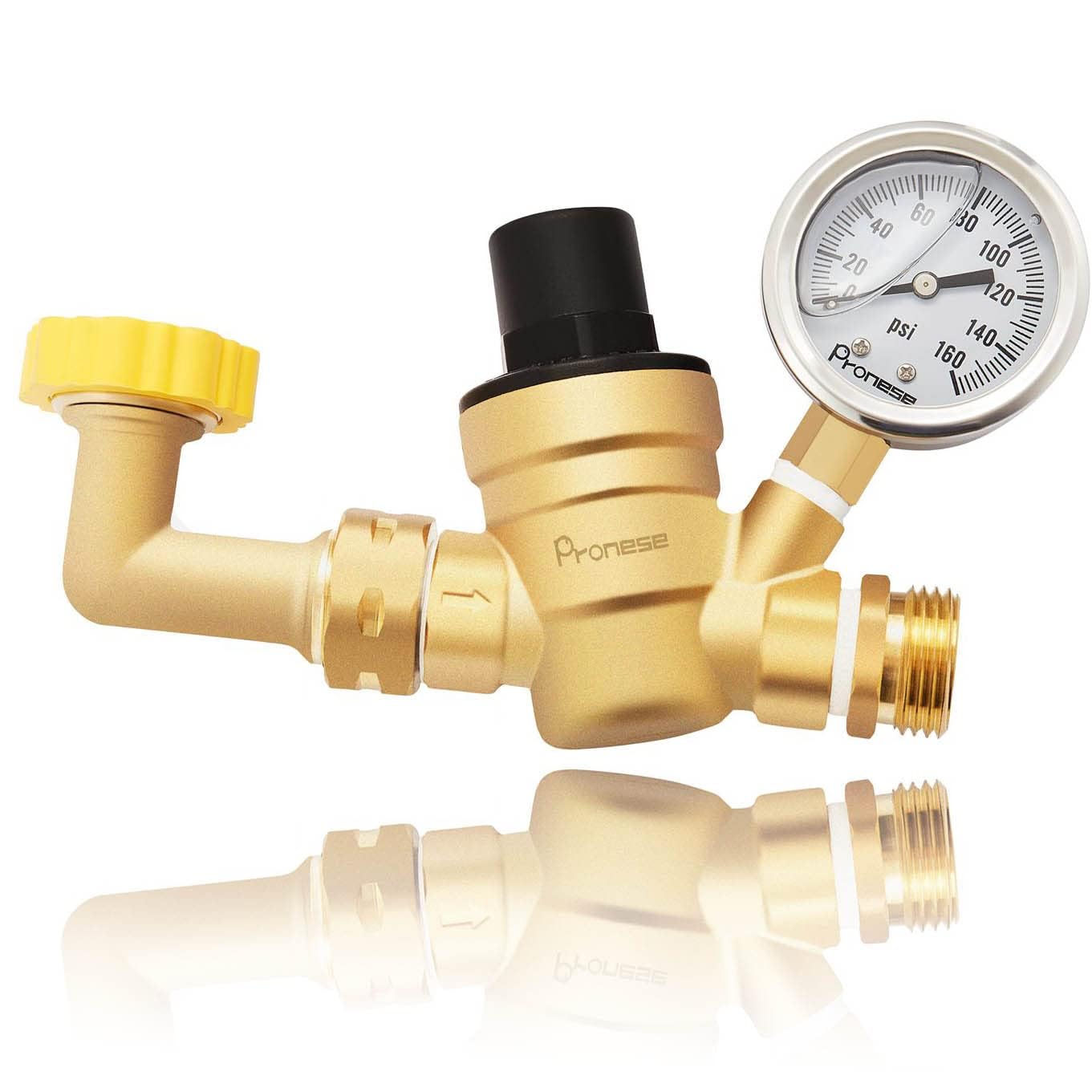 Mua Pronese 1 Pack LF Brass Water Pressure Regulator + 1 Pack 90 Degree ...