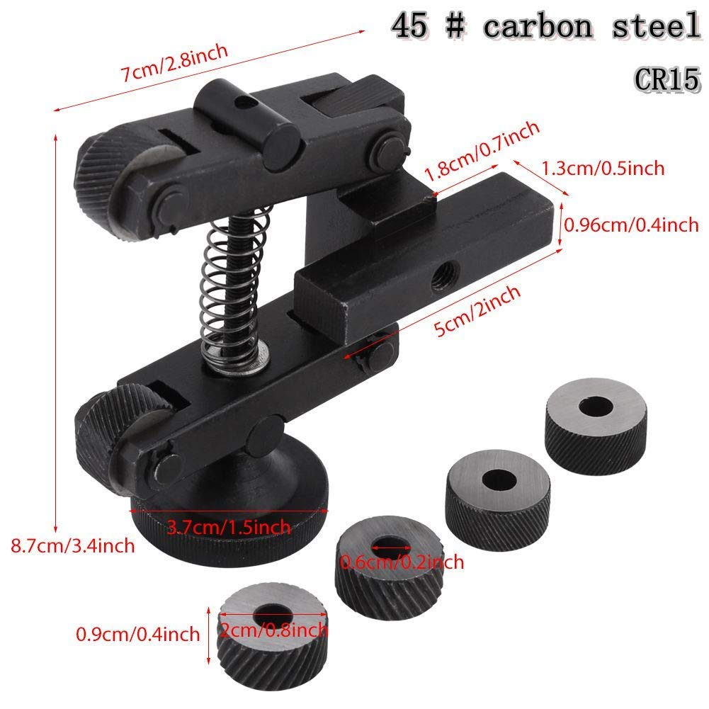 Linear Knurl Tool,Knurling Tool Holder with 4 x spare knurling wheels ...