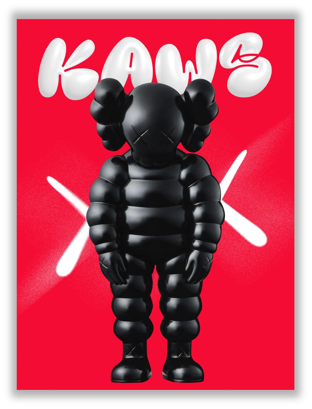 Mua Aesthetic Kaws Red Poster – (12x16 Inch) Unframed – Hypebeast Room ...