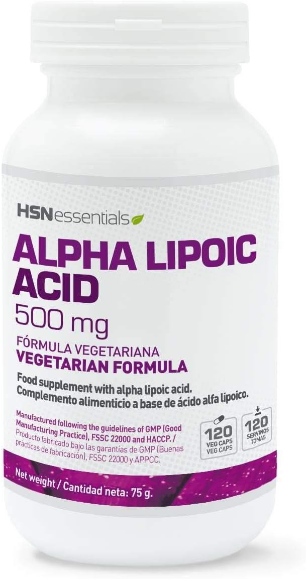 Ácido Alfa Lipoico de HSN | ALA 500mg | Suministro para 4 Meses ...