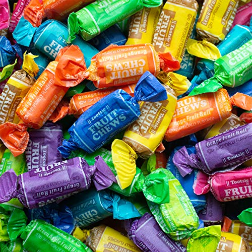 Tootsie Roll Fruit Chews Mega Mix 8 Flavors- 4 Pounds of Soft Fruity ...