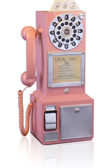 Vintage Phone Prop GLOGLOW Mini Retro Rotary Phone Ornament | 5.5 Inch ...