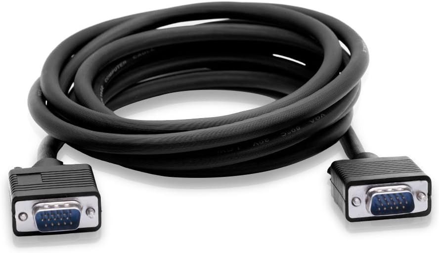 Cablesson Câble VGA vers VGA de Haut Débit, VGA mâle vers VGA mâle avec ...