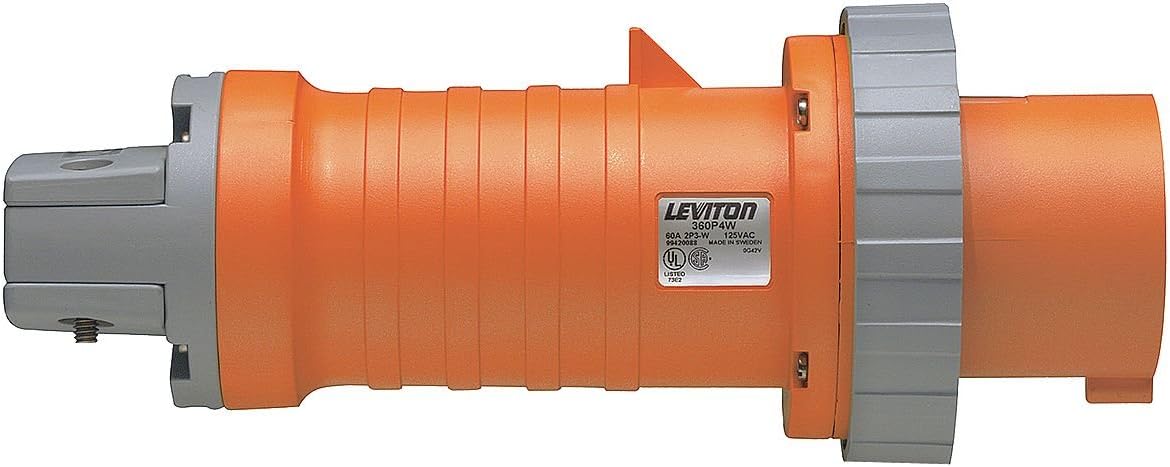Leviton 4100P12W 100 Amp, 125/250 Volt, 3P, 4W, North American-Rated ...